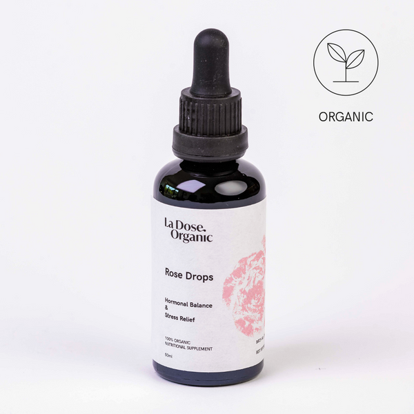 Rose drops - Hormonal balance and stress relief - La Dose Organic